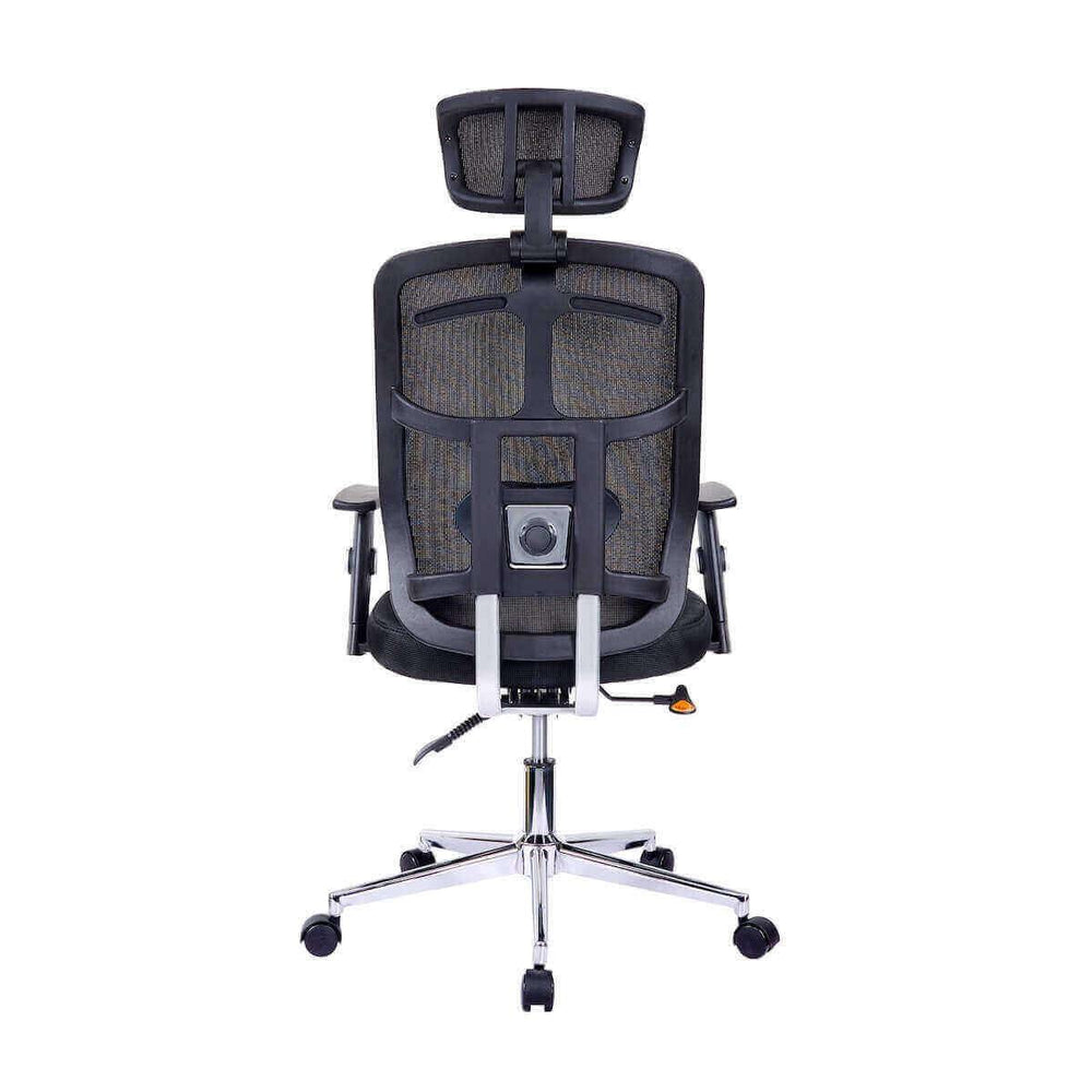 Techni Mobili High Back Executive Mesh Office Chair with Arms, Lumbar ...