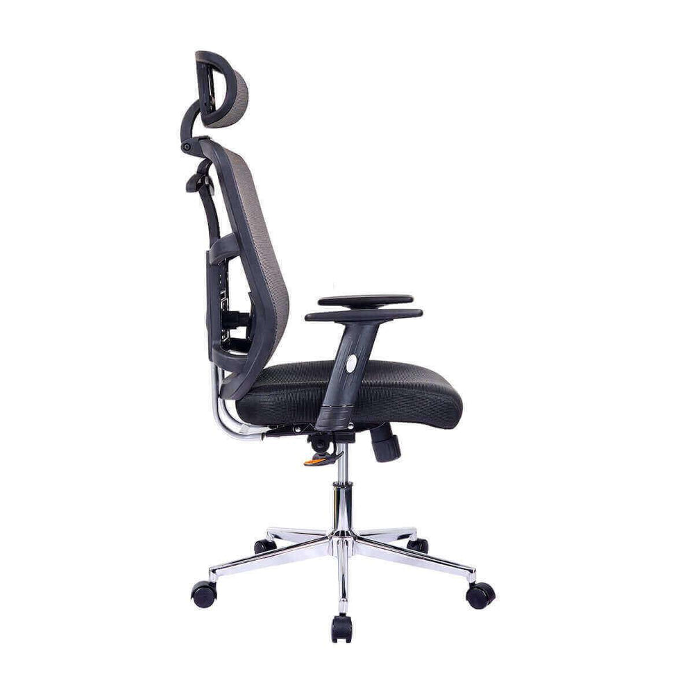 Techni Mobili High Back Executive Mesh Office Chair with Arms, Lumbar ...